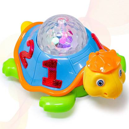 mega shine Musical Toy for Kids Happy Turtle Bump and Go Dancing Toy ...