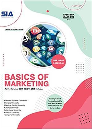 BBA First Year First Sem BASICS OF MARKETING (O.U) 2020-2021 Edition ...