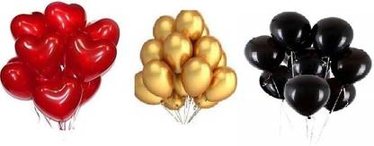 Flipkart.com | StyleonNation Outright Solid Mettalic Golden + Heart Red ...