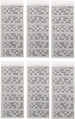 TEFARAH DECOR TAMBOLA HOUSIE TICKETS BOOKS//600 PERFORATED TICKETS PER ...