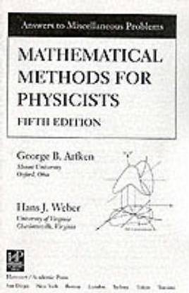Mathematical Methods for Physicists: Solutions Manual: Buy Mathematical ...