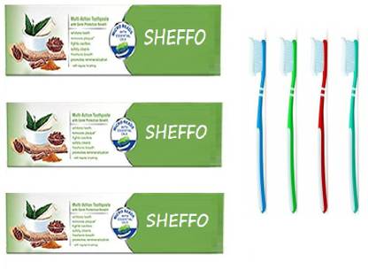 SHEFFO Multi Action Toothpaste 3 Packs Herbal Toothpaste With ...
