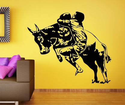 Thirteen Eleven 75 cm jallikattu Self Adhesive Sticker Price in India ...