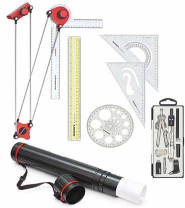 Pyramid Mini drafter set of 7 items Mini kit Combo of drawing sheet ...