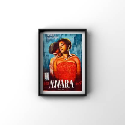 Awara 1951 Raj Kapoor Classic Bollywood Movie Poster A3 Size Pemium ...