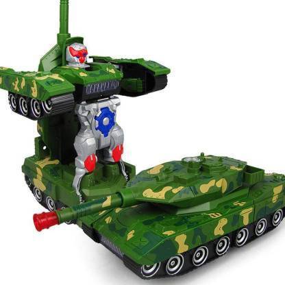 Haulsale Advanced Combat Tank Transform Robot Toy with Light & Music ...