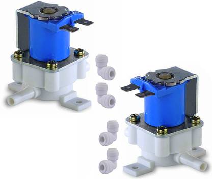 GoodsBazaar 2pc 24 Volt DC Kent Type SV 1/4"x1/4" QC + Elbow Connector ...