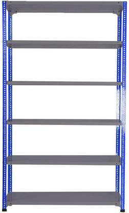 Premier Steel Slotted Angle Rack CRC Sheet 6 Shelves Multipurpose ...