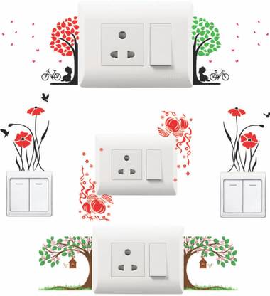 Impression Wall Switch Board Sticker Medium Self Adhesive Sticker Price ...