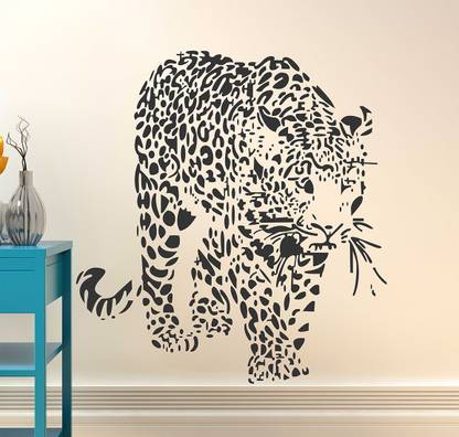 Zampyy Jaguar | Wall Stickers |PVC Vinyl| Non-Reusable Sticker | Large ...