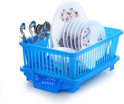 Shopixo 3-in-1 Plastic Kitchen Sink Dish Drainer Drying Rack Washing ...