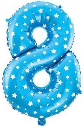 Flipkart.com | MoohH Printed Blue Number Foil Balloon (Number 8,Blue ...