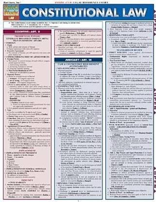Constitutional Law Legal Reference Chart: Buy Constitutional Law Legal ...