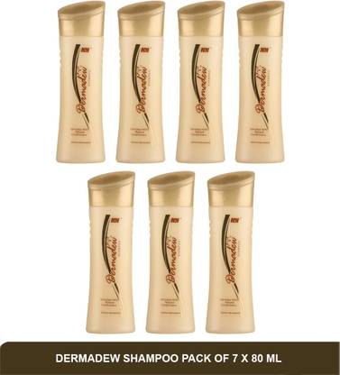 Dermadew Shampoo | Best Shampoo For Damaged Hair (Pack of 7)80ml ...