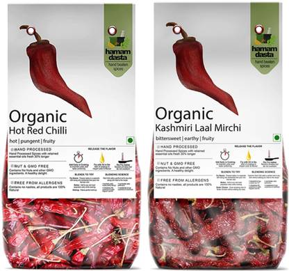 HamamDasta Kashmiri Red Chilli Laal Mirchi & 200gm & Mathania Red ...
