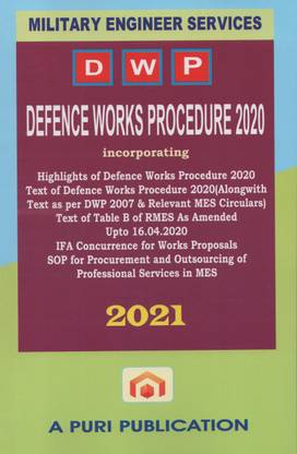 Defence Works Procedure 2020: Buy Defence Works Procedure 2020 by V.K ...