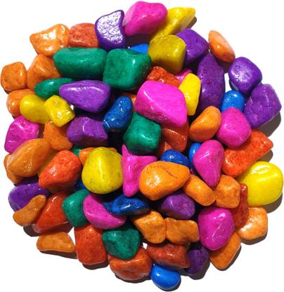 WISKET 1480 Gram Multicolour Asymmetrical Aquarium/Decorative Pebbles ...