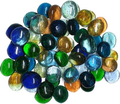 WISKET 3950 Gram Multicolour Fire Glass Aquarium/Decorative Pebbles ...