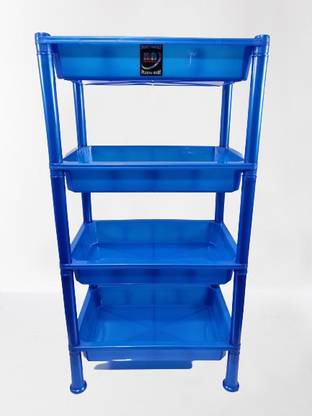 KKR INDUSTRIES Space Rack 4 JUMBO | 4 Layer Multipurpose Plastic Wall ...