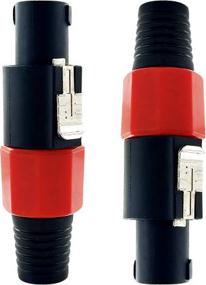 DIY Crafts 1 Pc Red Color Speakon 4 Pin Male Plug 4 Pin Male Wire ...