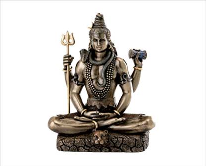 PRIME HOME DECOR 45 cm Decorative Shiv ji Wall Sticker (Multicolor PVC ...