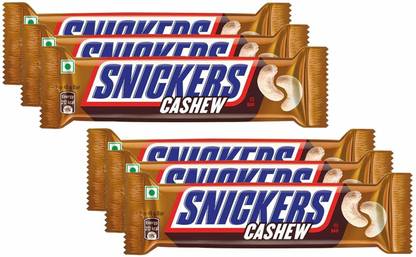 SNICKERS Cashew Filled Chocolate 45 gm x 6 Bars Price in India - Buy ...