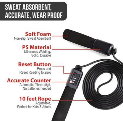 GG Gonex Digital Count Jump Rope Speed Skipping Crossfit Freestyle ...