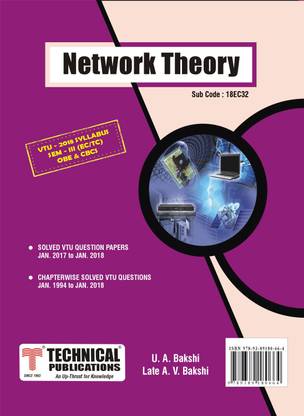 Network Theory for BE VTU Course 18 OBE & CBCS (III- ECE - 18EC32): Buy ...