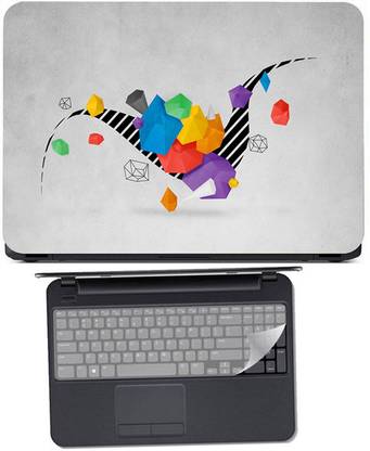 splendid STICKER 2 IN 1 LAPTOP PRINTED STICKER PACK WITH KEY GUARD, FOR ...