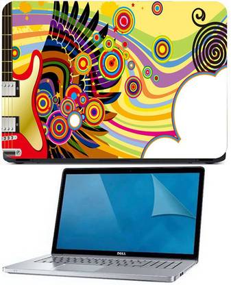 Splendid STICKER 2 IN 1 LAPTOP PRINTED STICKER PACK WITH SCREEN GUARD ...