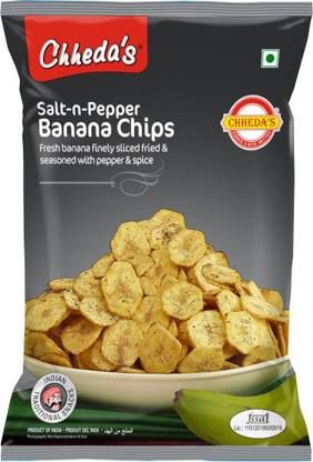 Chheda's Salt N Pepper Banana Chips - Crispy Banana Chips - Mari Kela ...