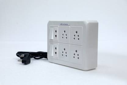 KWICK BOX Moduler 4 plug and 2 small plug with Two switches connected ...