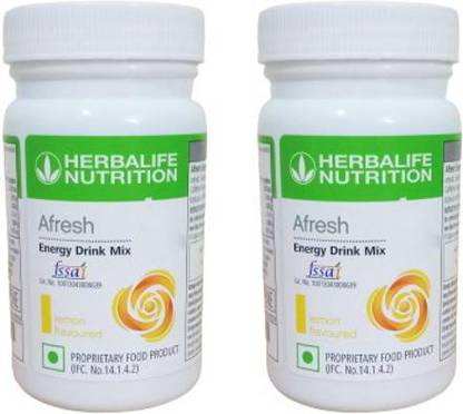 HERBALIFE Afresh Energy Drink - Lemon Flavor Combo Pack Of 2 PCS Combo ...