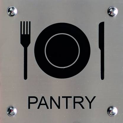 SIGNAGE AND BOARDS SOLUTION Steel pantry signage board Name Plate Price ...