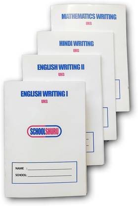 UKG Writing Practice Books | English, Hindi And Mathematics: Buy UKG ...