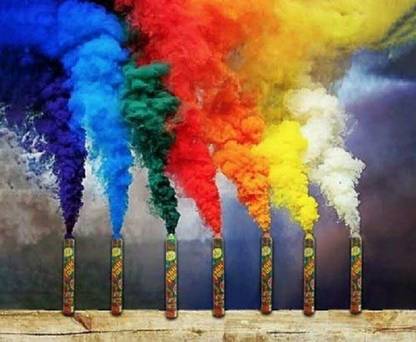 Quinergys Colorful Smoke for Pre Wedding Shoot Holi Color Powder Pack ...