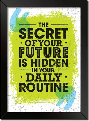 Quotes & Motivation Poster frame without glass A4 Size sty 126 Paper ...