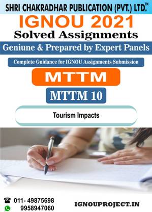 IGNOU MTTM 10 Tourism Impacts IGNOU Master Of Tourism And Travel Management (MTTM) IGNOU Solved ...