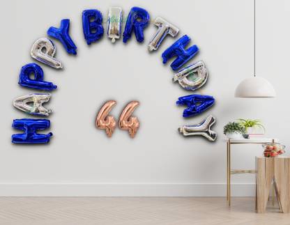 Flipkart.com | Almoda Creations Solid Happy 44th Birthday Decoration ...