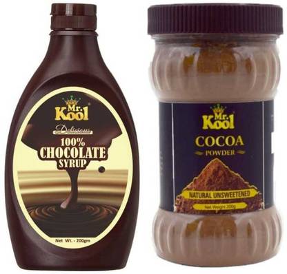 Mr.Kool Delicious Chocolate Syrup and Natural Unsweetened Cocoa powder ...