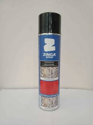 Zinga Zinga Zingaspray Aerosol Cold Galvanising Zinc Paint Primer, 500ml (Matte Grey Finish ...