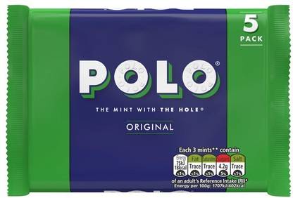NESTLE Polo Original Mint (5 x 25g), 125g MINT Candy Price in India ...
