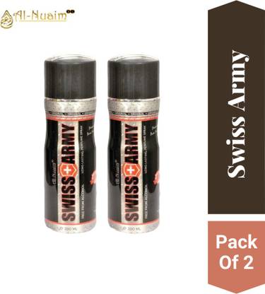 Al-Nuaim Deodorant SWISS ARMY | Perfumed Body Spray | No Alcohol Deo ...