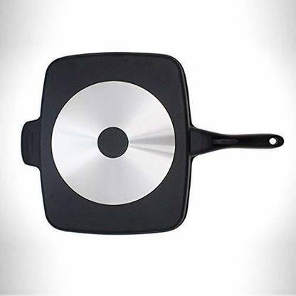 MAHADEV Double Sided Magic Frying Pan, Non-Stick 5 in 1 Fry Pan Divided ...