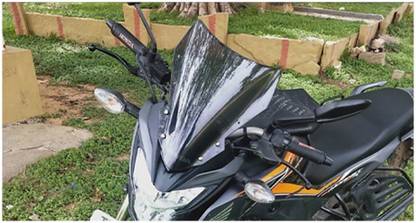 Ride Adventure Hero Long Windshield Bike Windshield Price in India ...