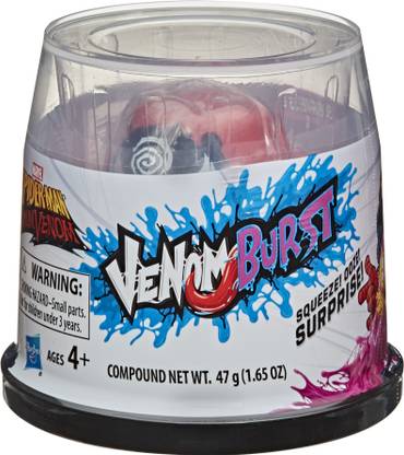 MARVEL Spiderman Venom Burst 3-Inch Action Figure Toy, With Ooze and 1 ...