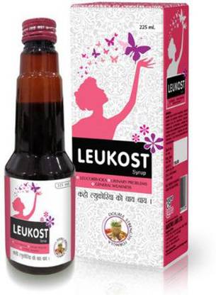 LEUKOST SYRUP FOR UTERINE PROBLEMS, GENERAL WEAKNESS 225 ML (PACK OF 3 ...