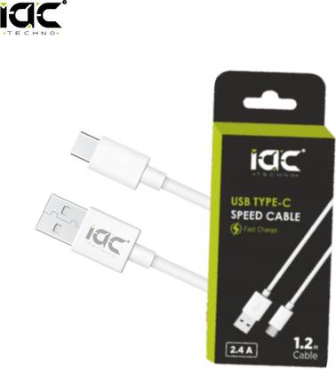 IAC Techno USB Type C Cable 2.4 A 1.2 m Copper 2.4A Type C Speed Cable ...