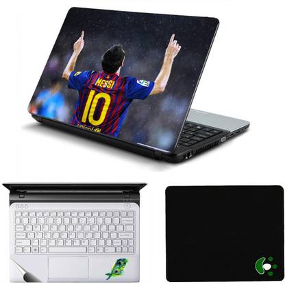 Namo Arts Lionel Messi Laptop Accessories Combo - Laptop Skin Sticker ...