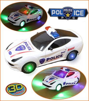 mega star Police Car Toy for Kids - Bump and Go Cop Car with Fun ...